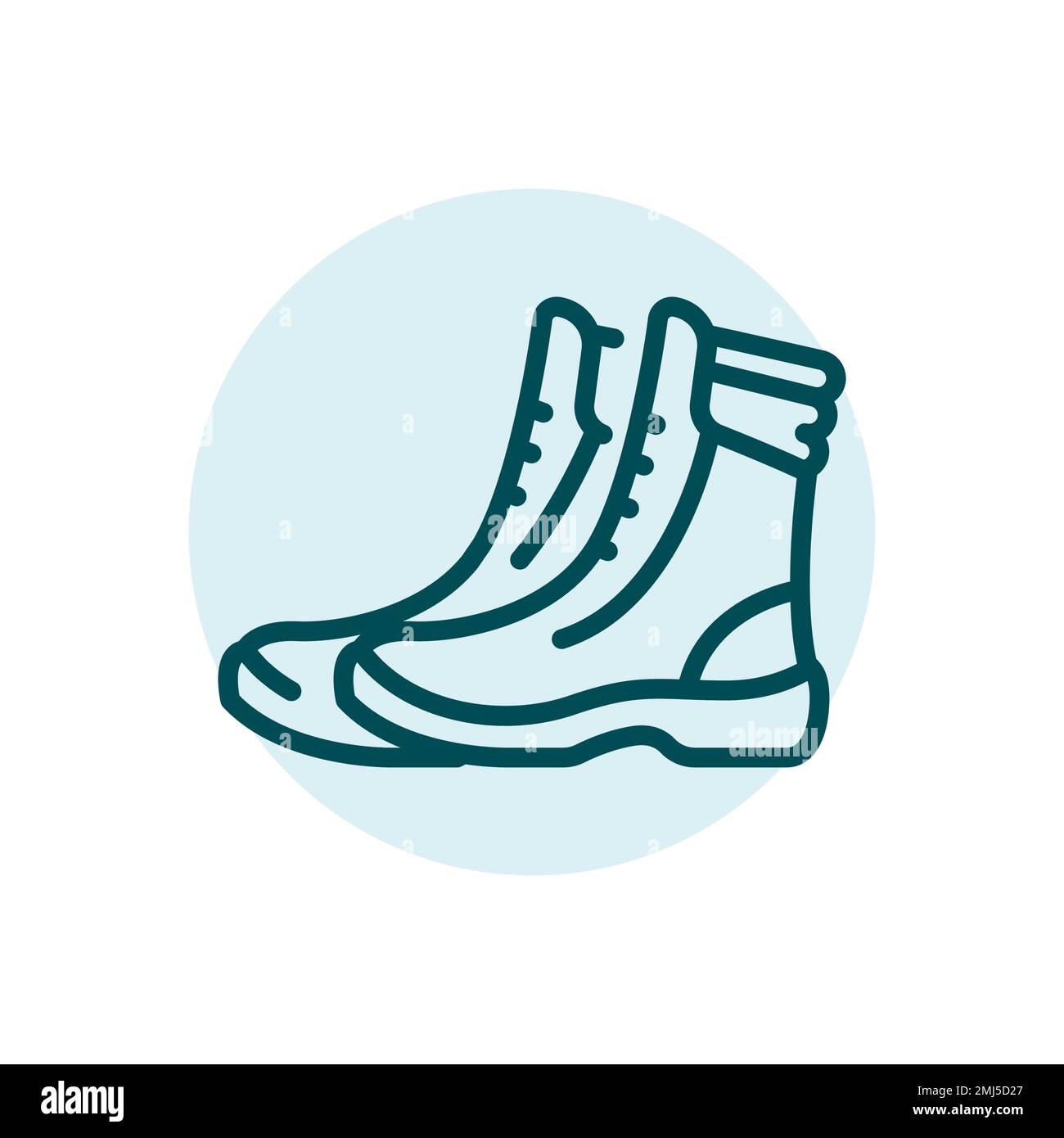 Protective boots black line icon. Safety shoes. Work uniform Stock ...