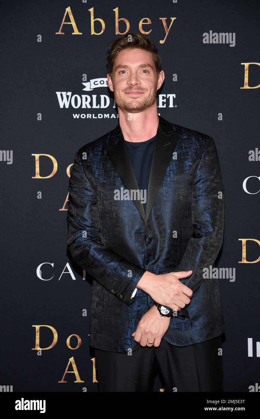 Actor Max Brown attends the premiere of "Downton Abbey," at Alice Tully ...