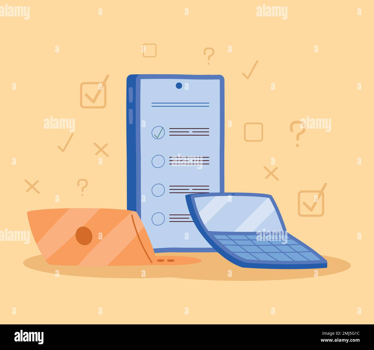 test online in devices tech Stock Vector Image & Art - Alamy