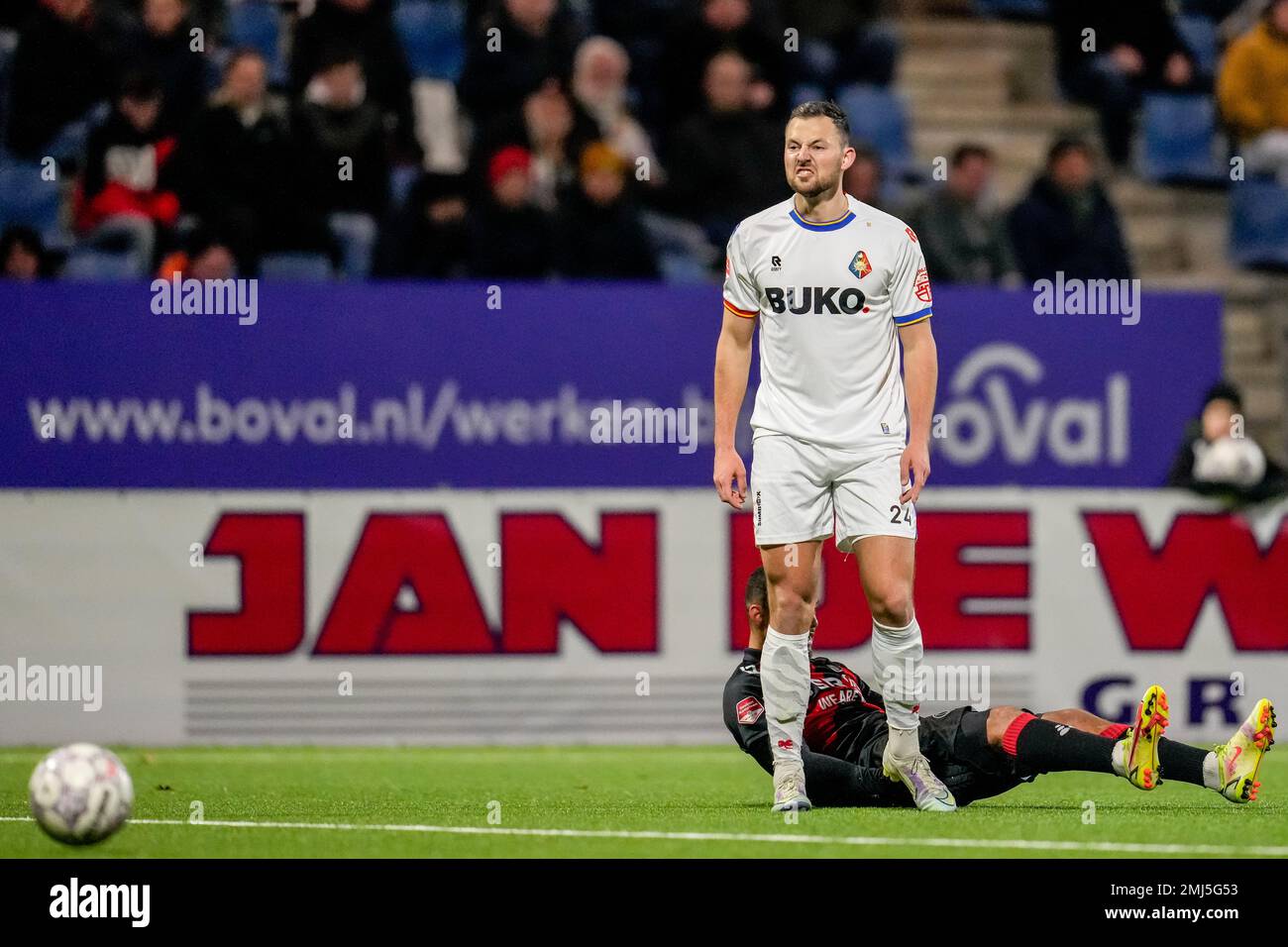 VELSEN-ZUID, NETHERLANDS - JANUARY 27: Thomas Oude Kotte of Telstar ...
