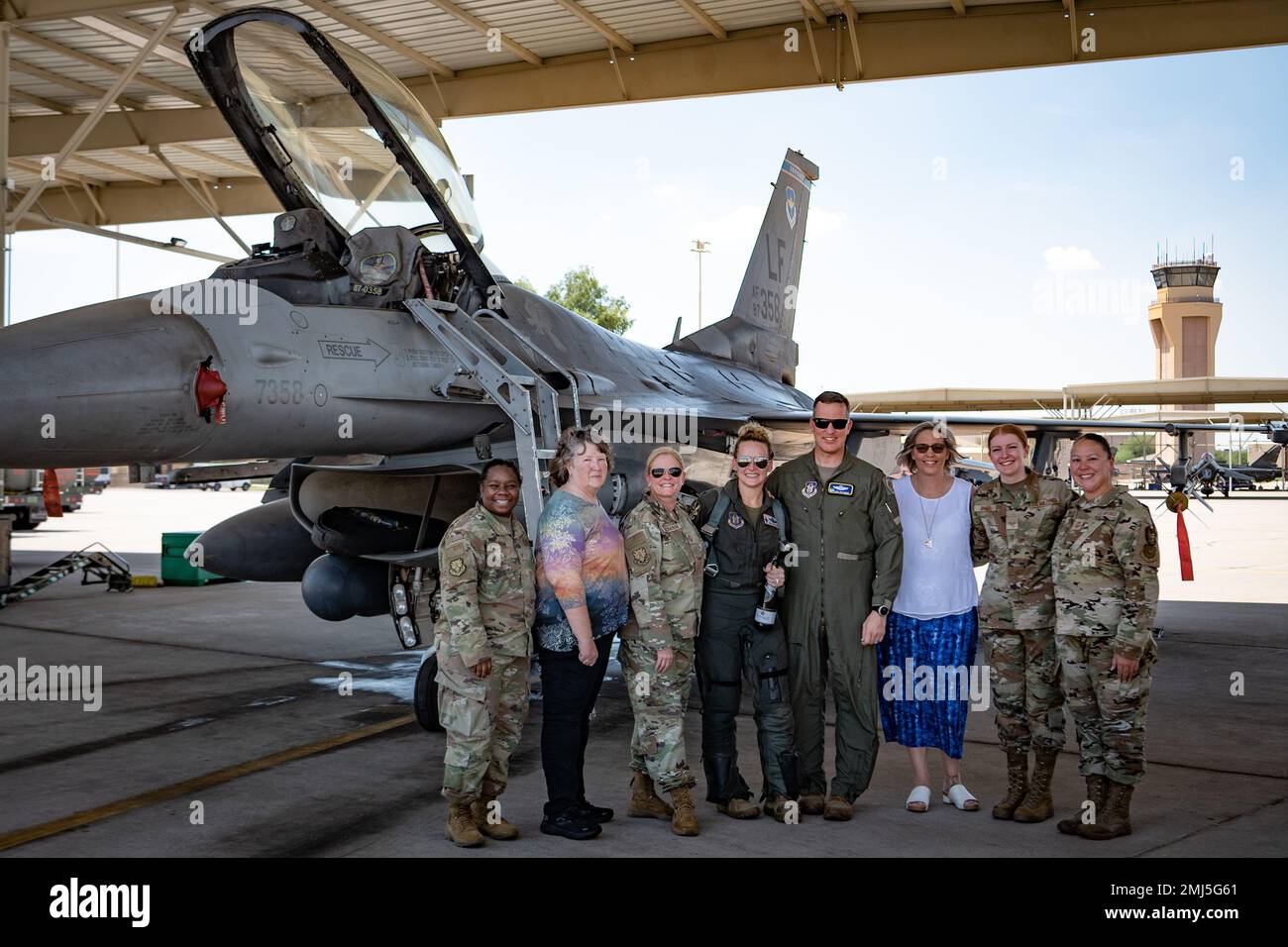 [Center] U.S. Air Force Col. Trena Savageau, former 944th Fighter Wing ...