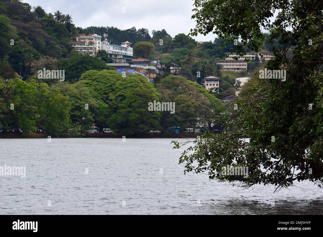 Kandy Lake, Sea of Milk, Kiri Muhuda, Kandy city, Central Province, Srí ...