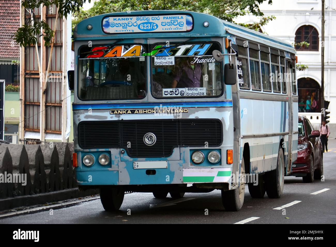 Lanka Ashok Leyland bus, public transport, Kandy city, Central Province ...