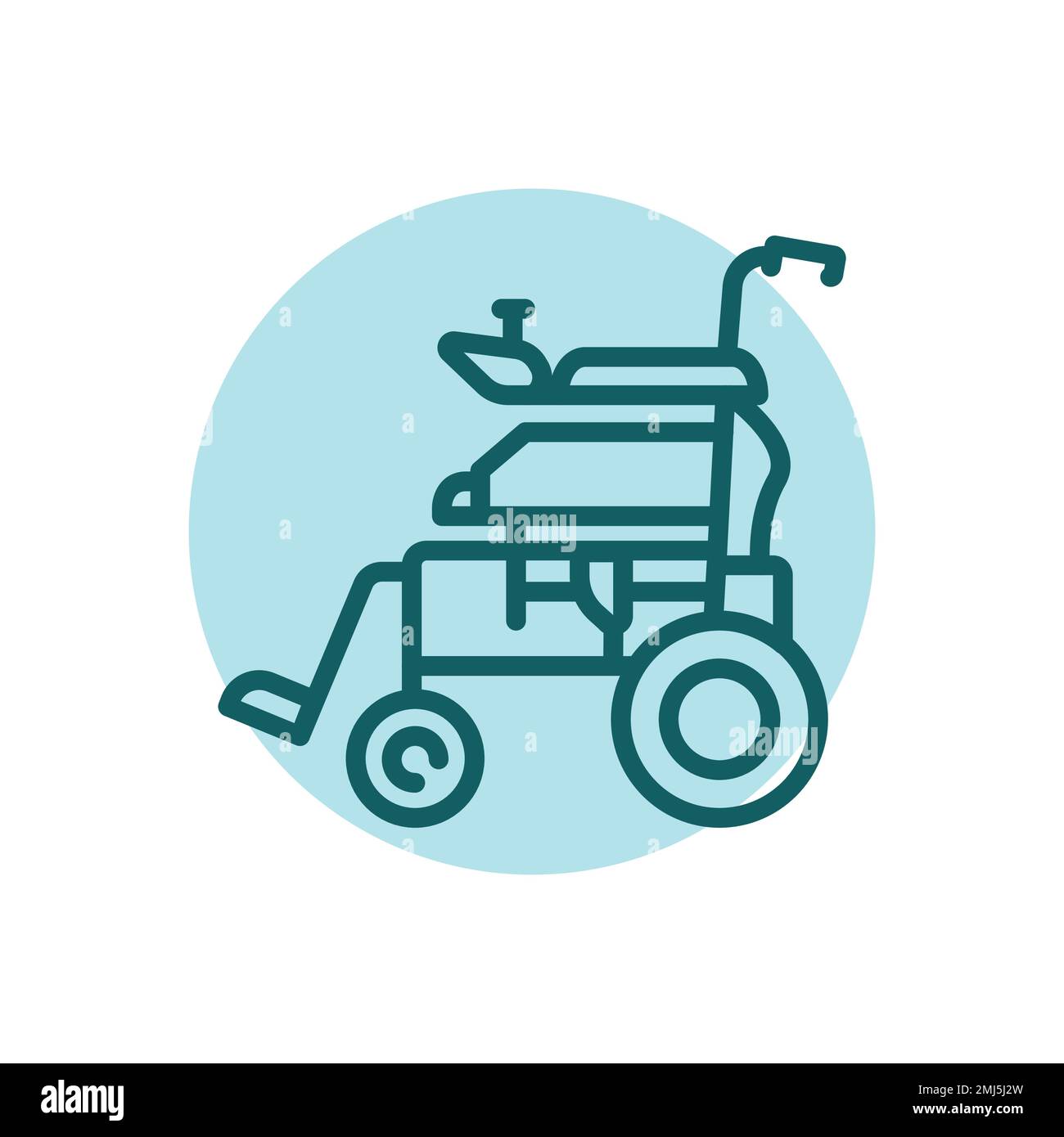 Manual wheelchair color line icon. Disability. Isolated vector element ...