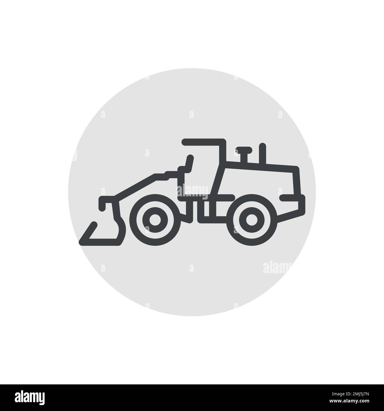 Grader сolor line icon. Road construction. Pictogram for web page Stock ...