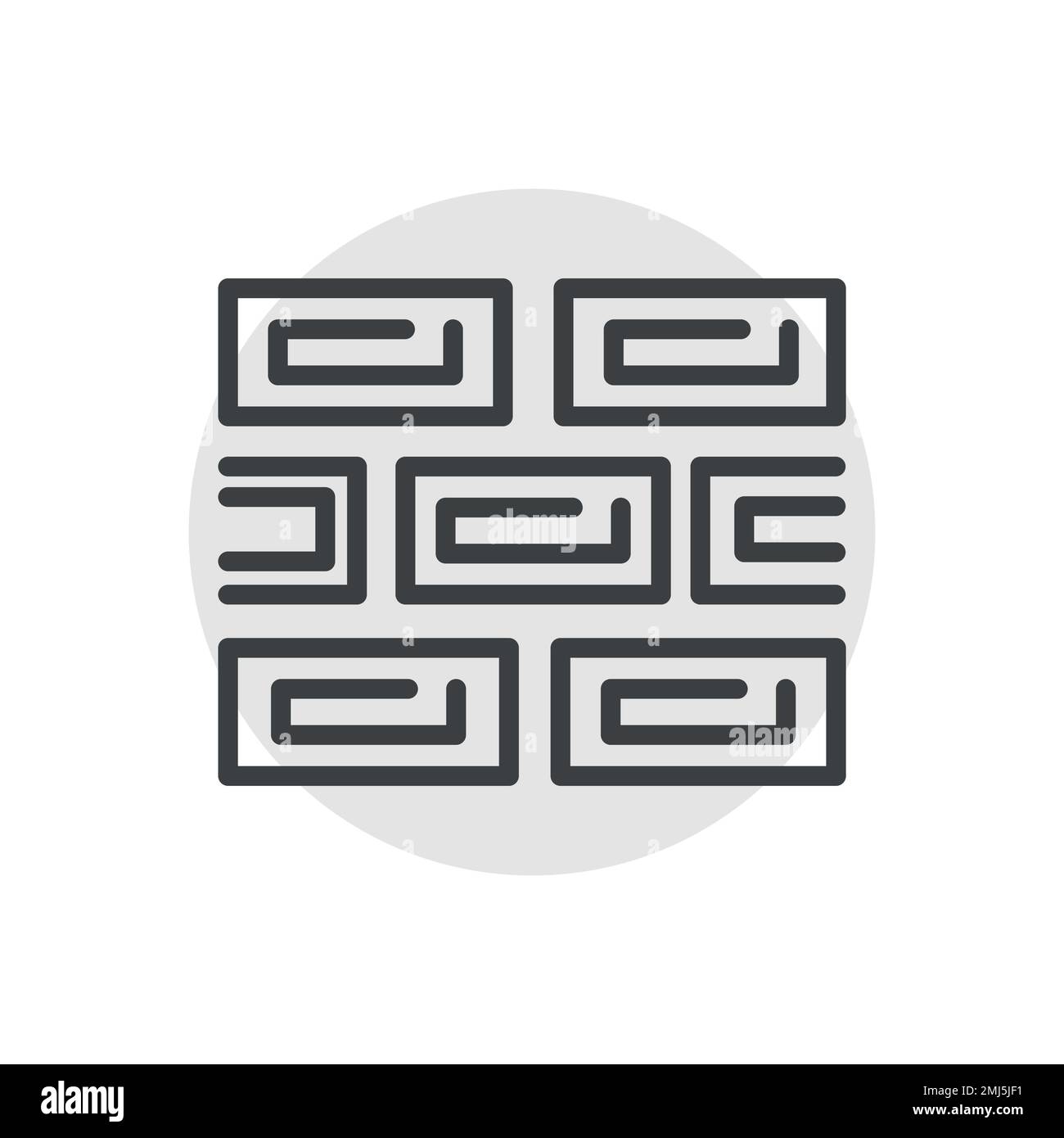 Sidewalk tile сolor line icon. Road construction. Pictogram for web ...