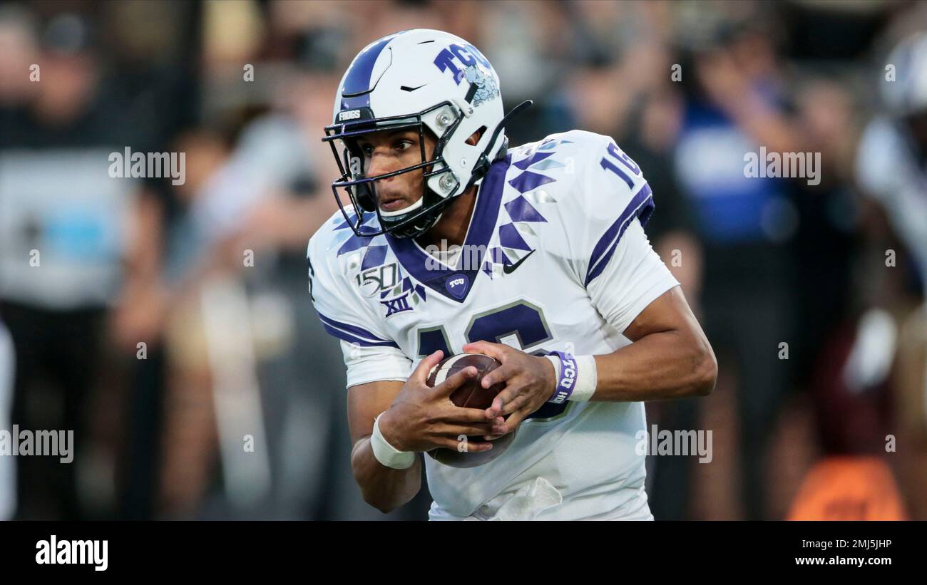 TCU quarterback Alex Delton (16) in action as TCU played Purdue in an ...