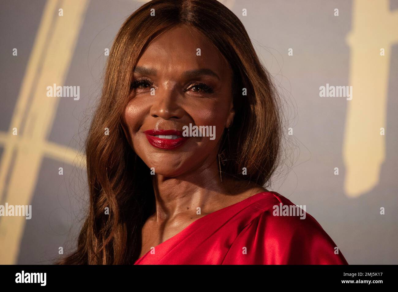 Valerie Campbell poses for photographers upon arrival at the Fashion ...