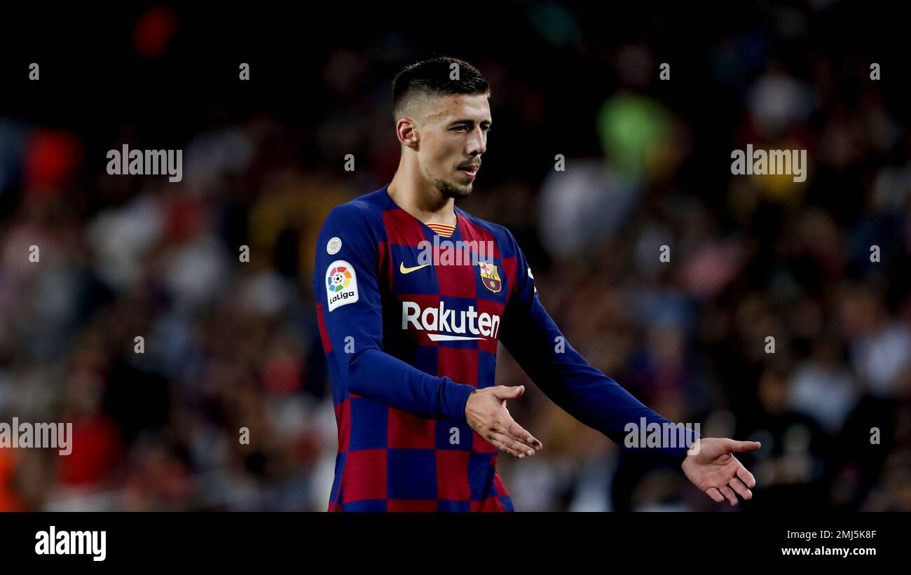 Barcelona's Clement Lenglet during the Spanish La Liga soccer match ...