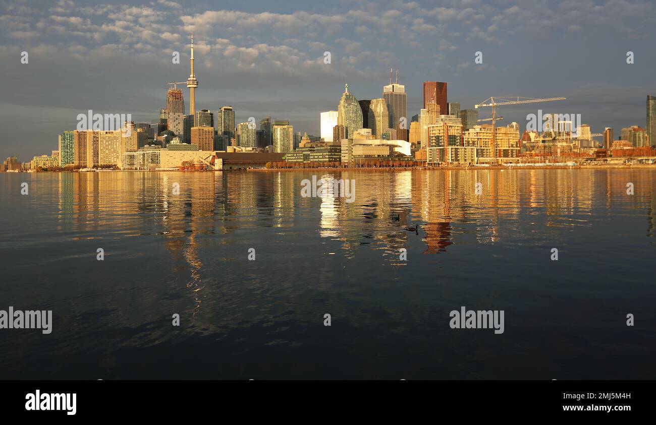 Morning golden hour in Toronto Stock Photo - Alamy