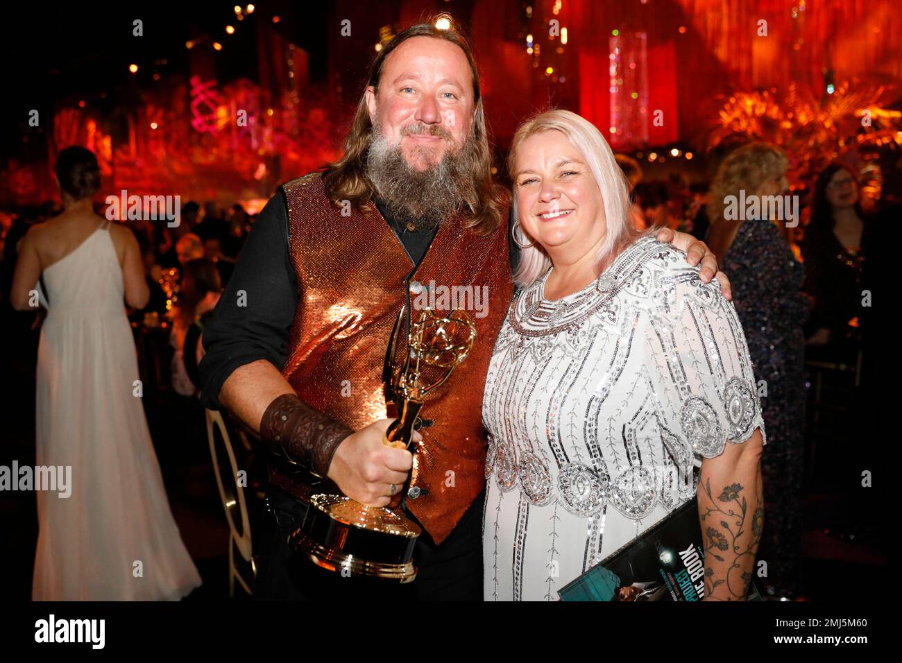 Sam Conway, the winner of the award for outstanding special visual ...