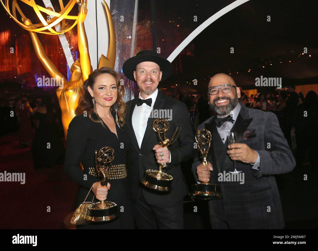 Nicola Bendrey, from left, Rocky Faulkner, and Hugo Villasenor winners ...