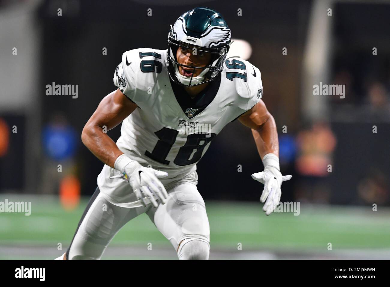 Philadelphia Eagles wide receiver Mack Hollins (16) runs against the ...