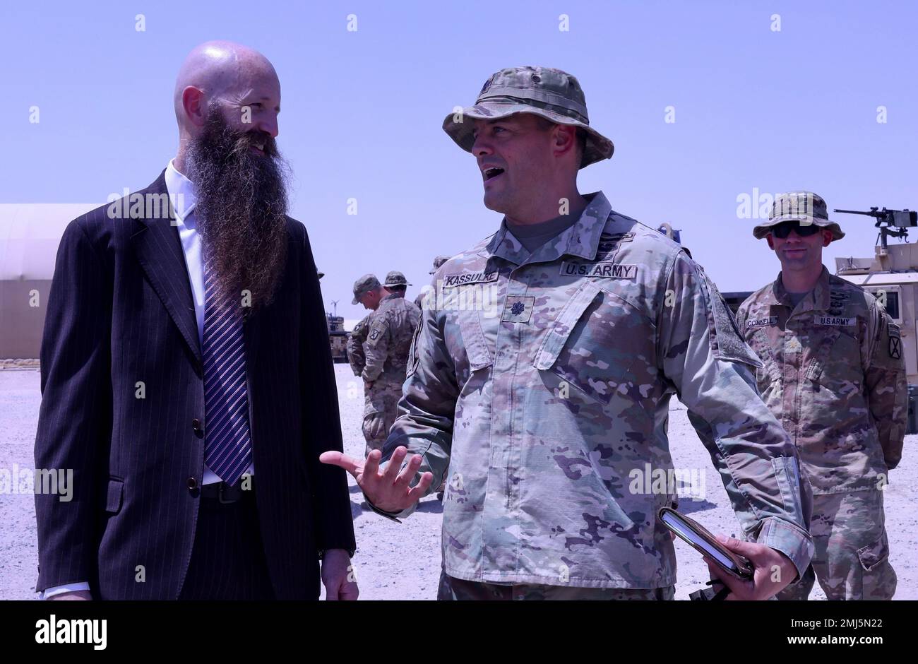 Charge d’Affaires, U.S. Embassy Kuwait, James Holtsnider, and Lt. Col ...