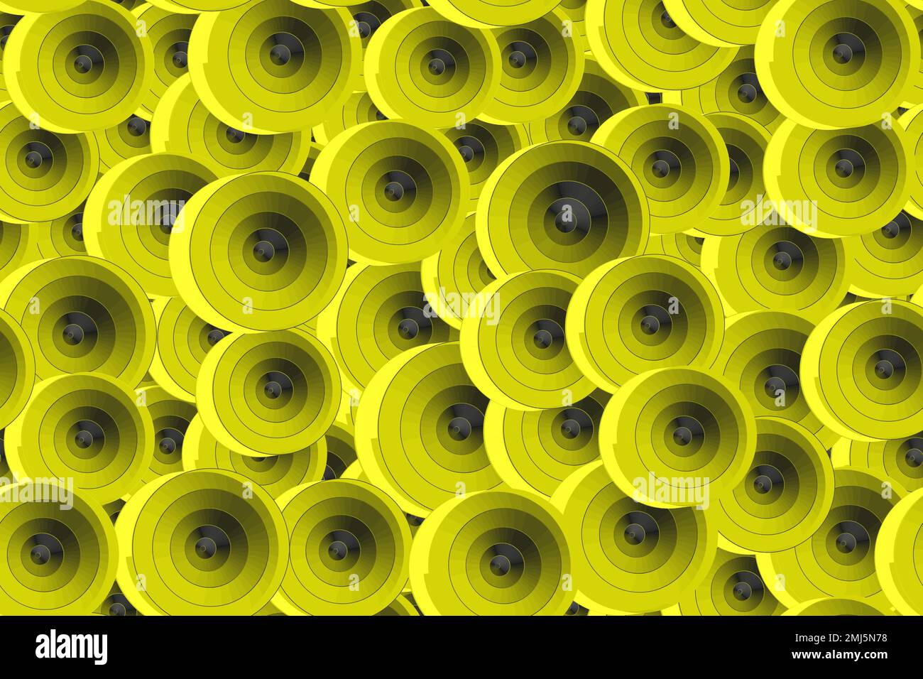 Abstract Yellow Concentric 3D Circles Stock Vector Image & Art - Alamy