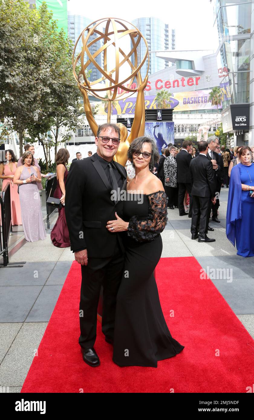 EXCLUSIVE - Matthew Waters, left, and Danielle Waters arrive at night two of the Television ...