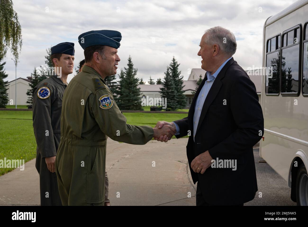 Secretary of the Air Force Frank Kendall, is greeted by Canadian Air ...