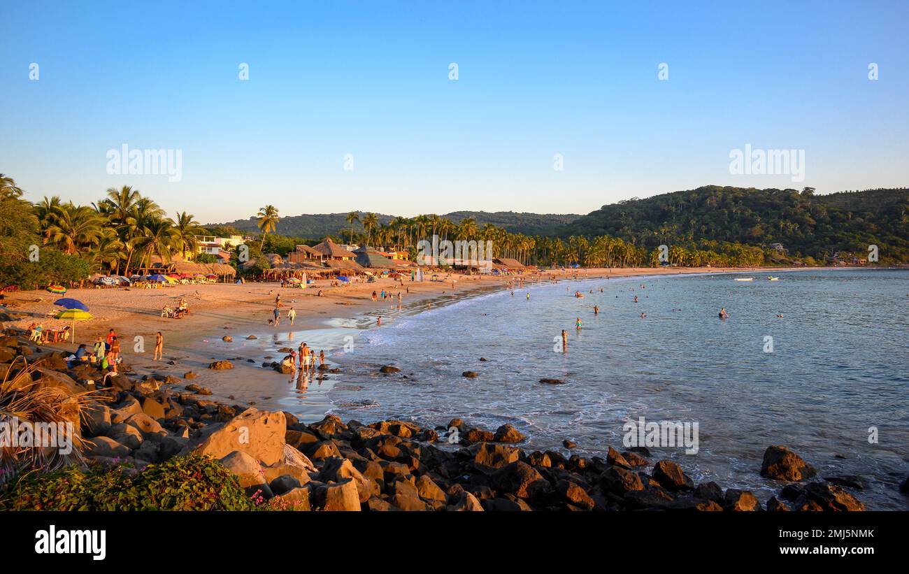 Playa Chacala, Riviera Nayarit, Mexico Stock Photo - Alamy