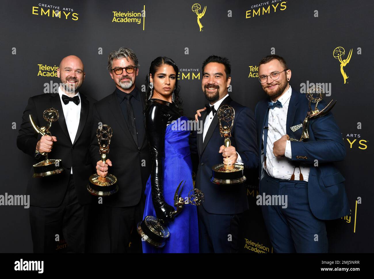 Ian Ruhfass, from left, Angus Wall, Shahana Khan, Kirk H. Shintani, and ...