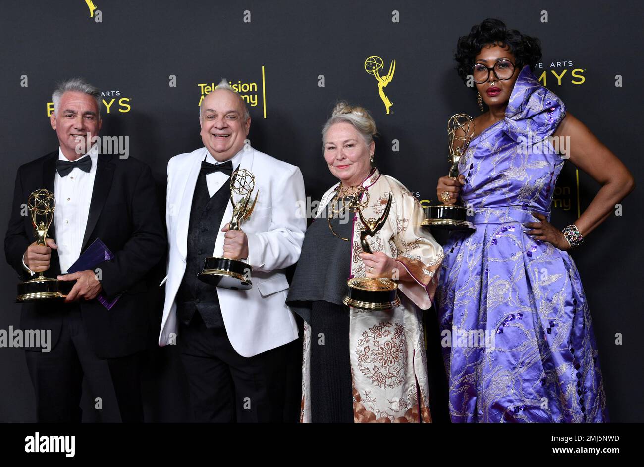 Jerry DeCarlo, from left, Jon Jordan, Peg Schierholz, and Saban Majeed ...