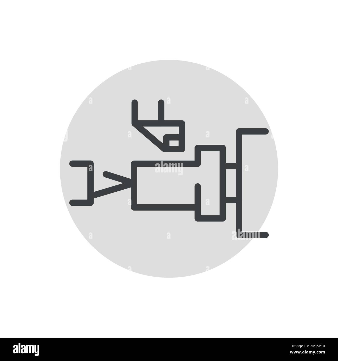 Turning mechanical сolor line icon. Metal work. Pictogram for web page ...