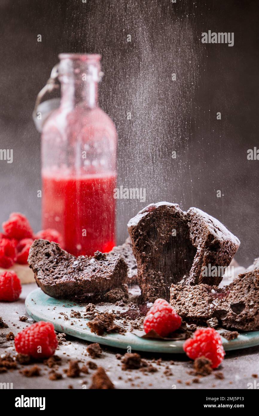Fruit muffin berry filling hi-res stock photography and images - Alamy