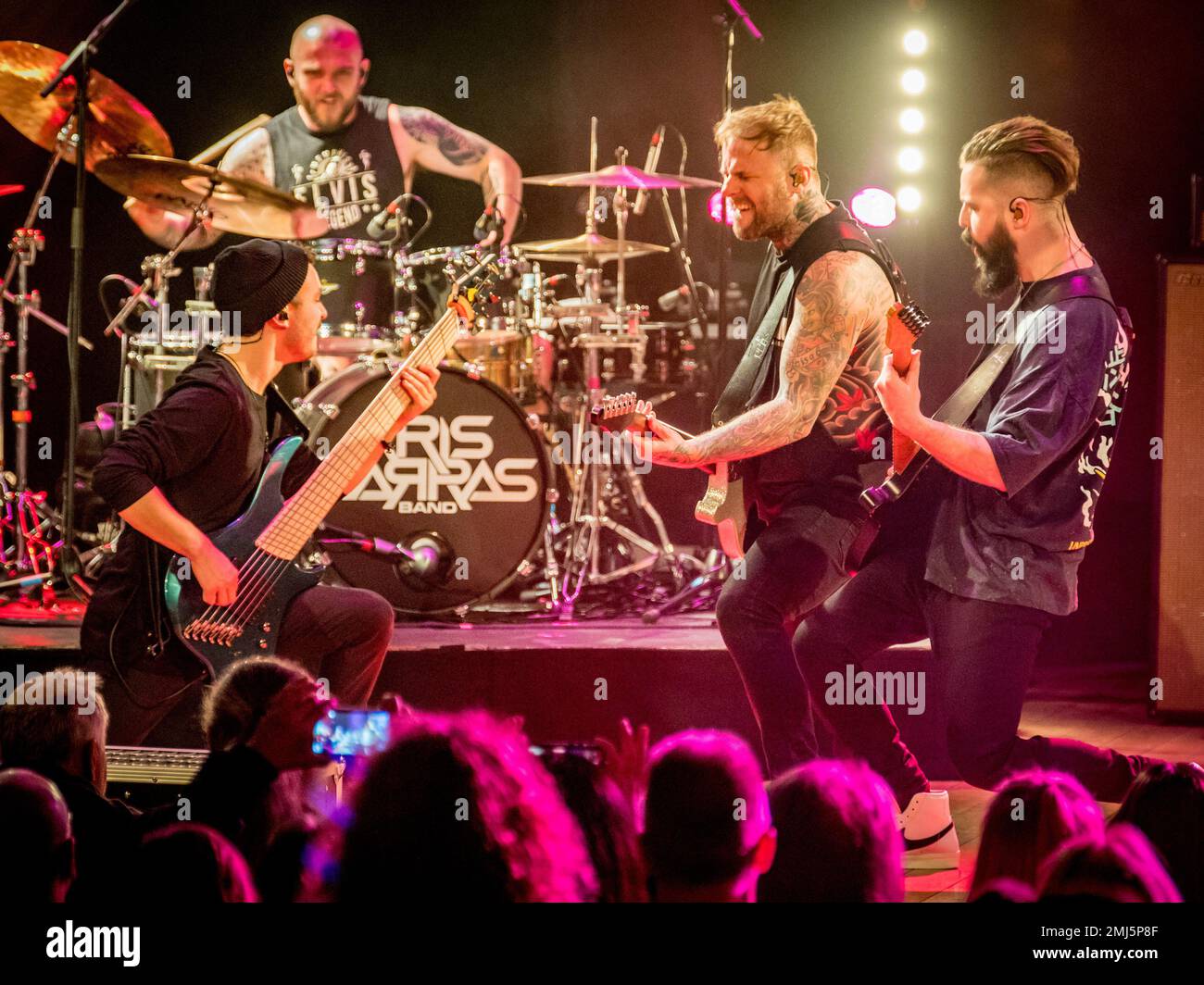 The Kris Barras Band on stage at The Apex Stock Photo - Alamy