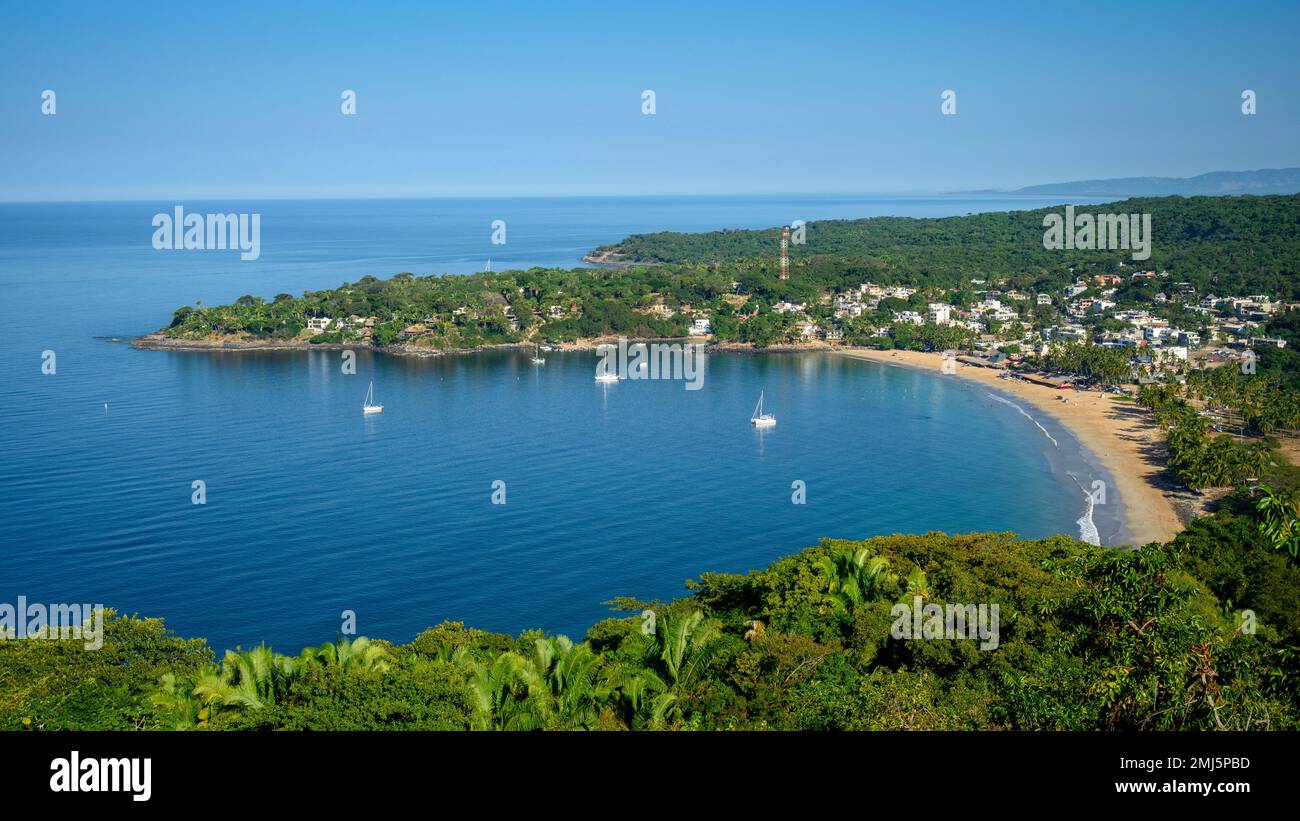 Chacala, Nayarit, Mexico, from the trail to Volcan Duron Ivanna Stock ...