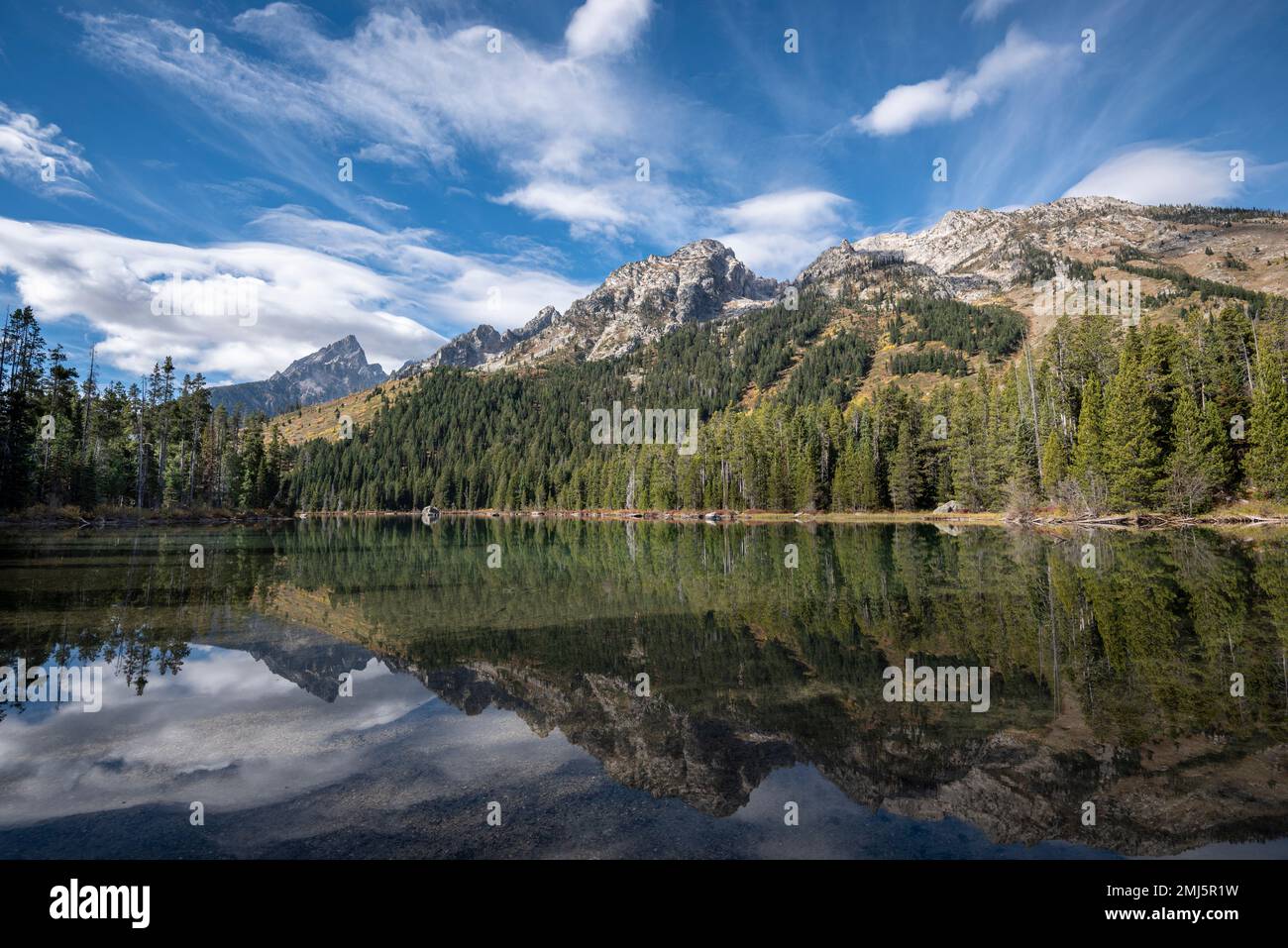 String Lake and the Teton Mountains in Grand Teton National Park ...