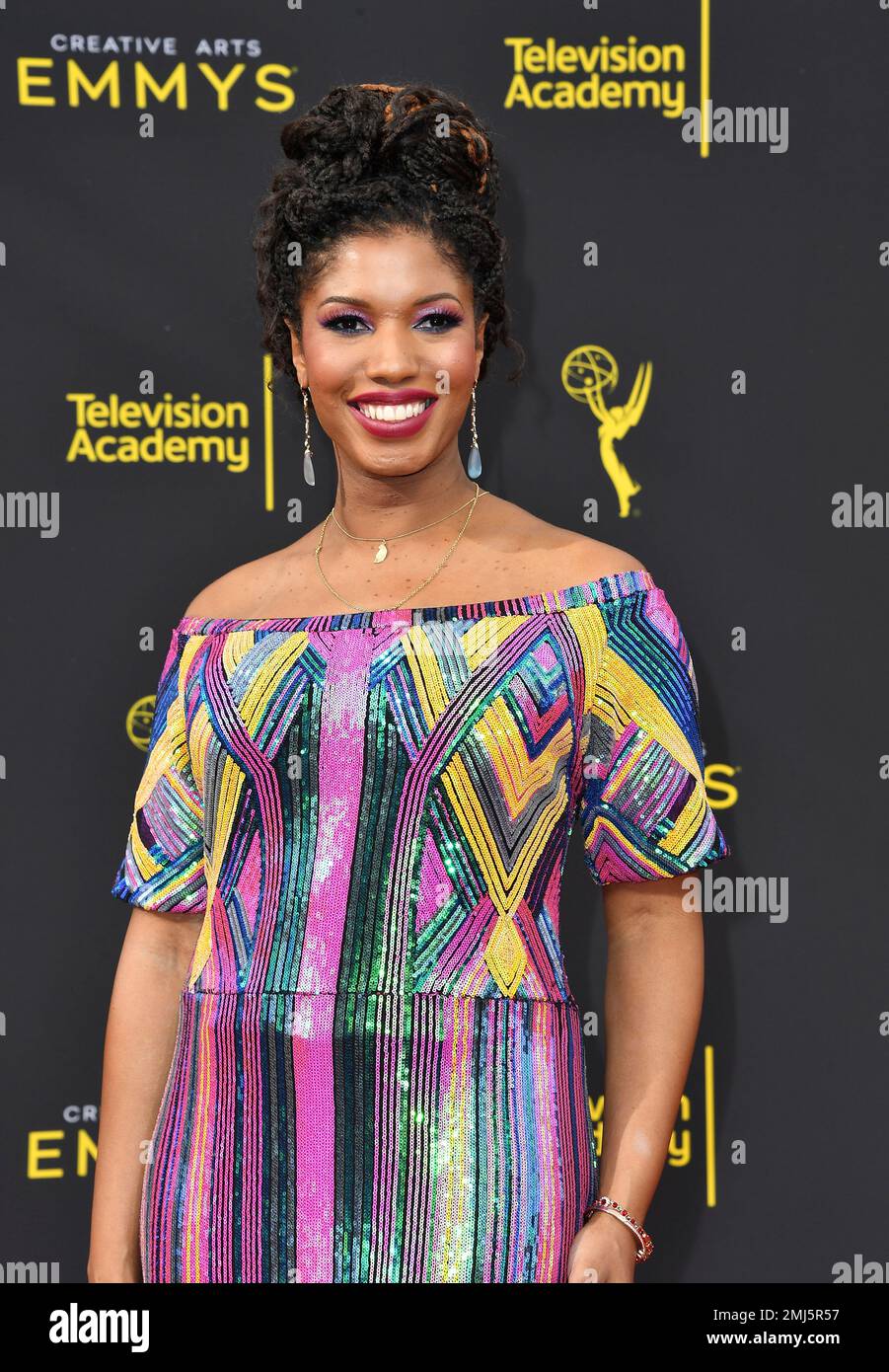 Deja Smith arrives at night two of the Television Academy's 2019 ...