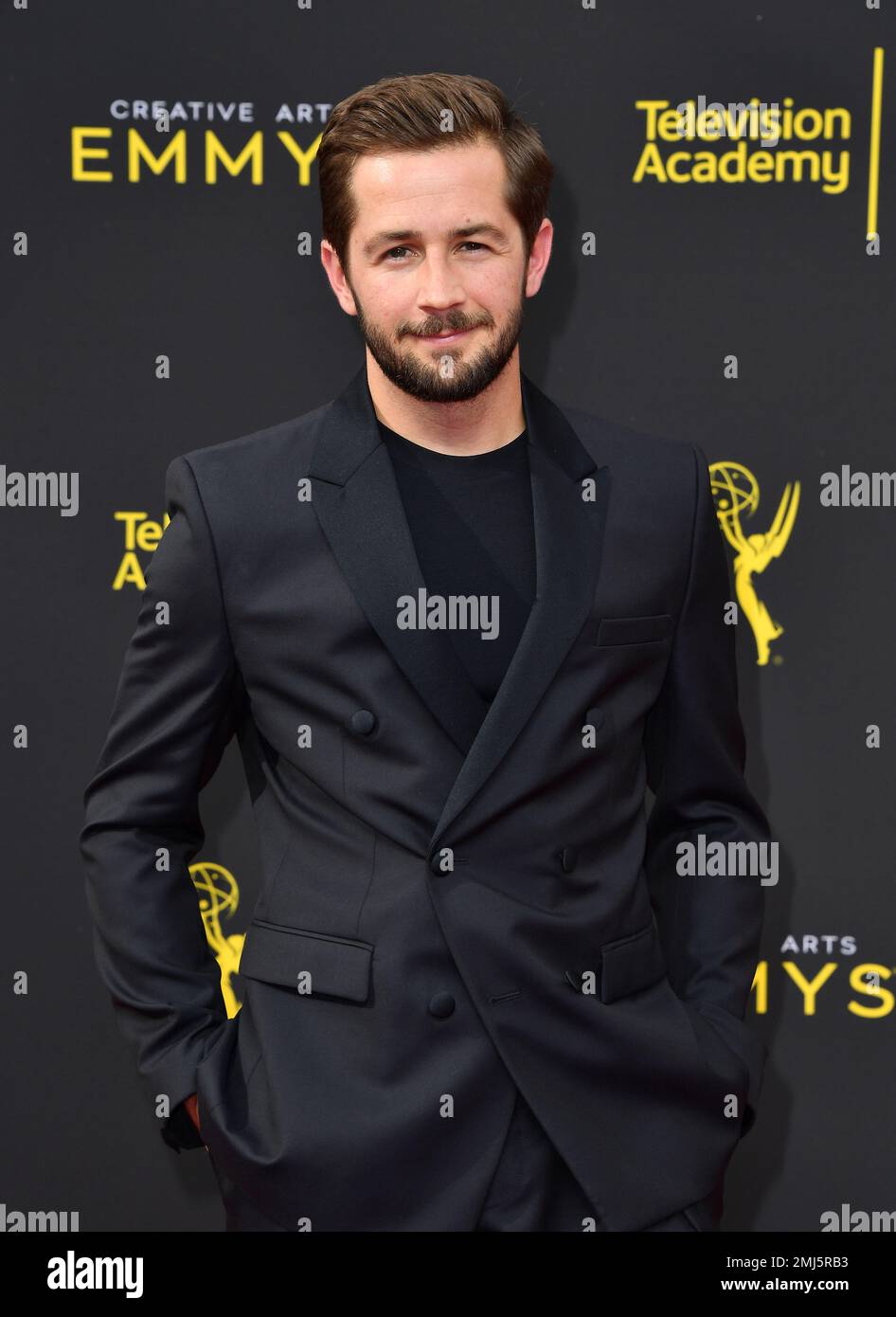 Michael Angarano arrives at night two of the Television Academy's 2019 ...