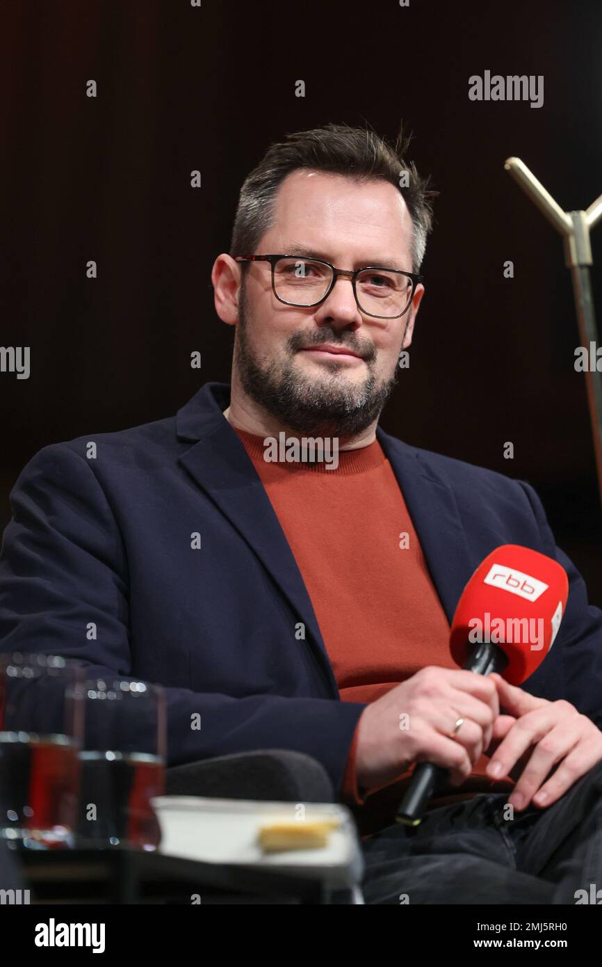 Berlin, Germany. 27th Jan, 2023. The author Simon Urban at the premiere ...