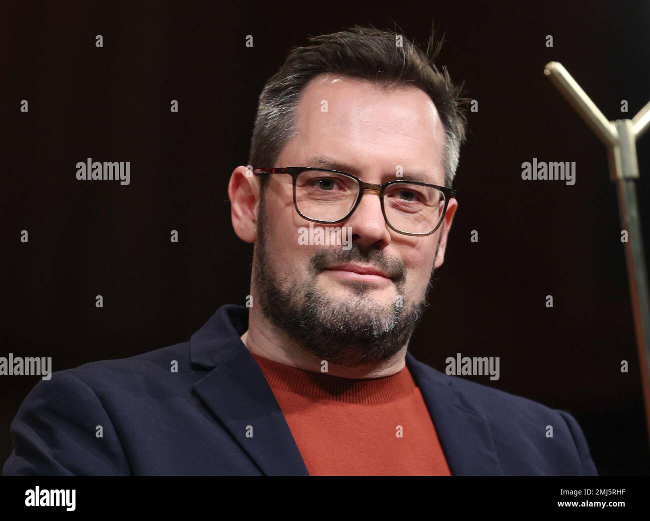 Berlin, Germany. 27th Jan, 2023. The author Simon Urban at the premiere ...