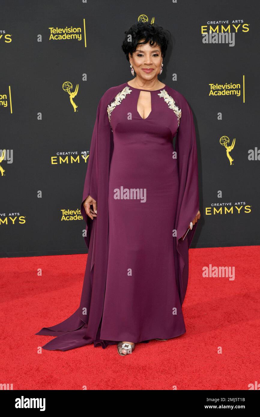 Phylicia Rashad arrives at night two of the Creative Arts Emmy Awards ...