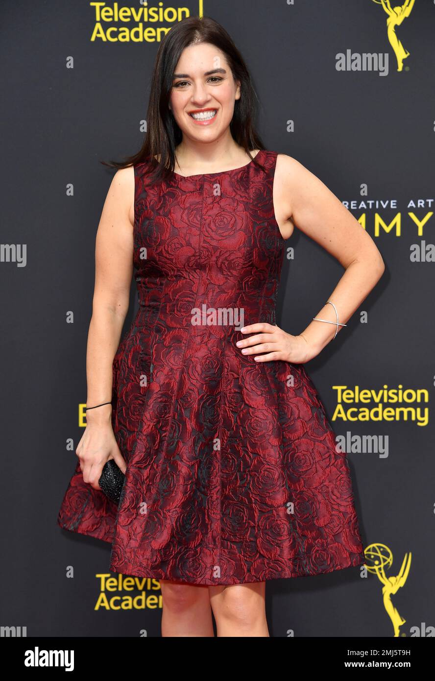 Laura Weinberg arrives at night two of the Television Academy's 2019 ...