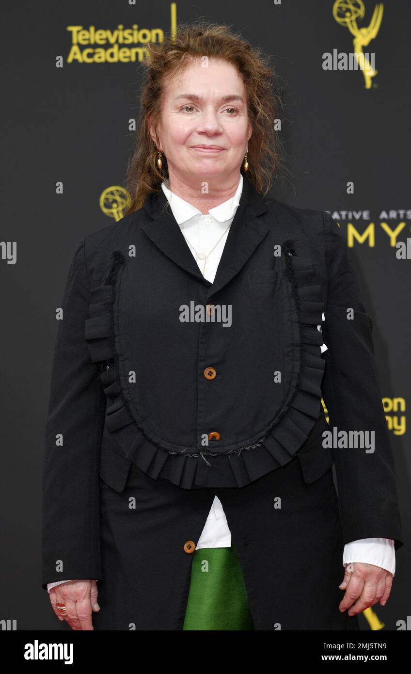 Donna Zakowska arrives at night two of the Creative Arts Emmy Awards on ...
