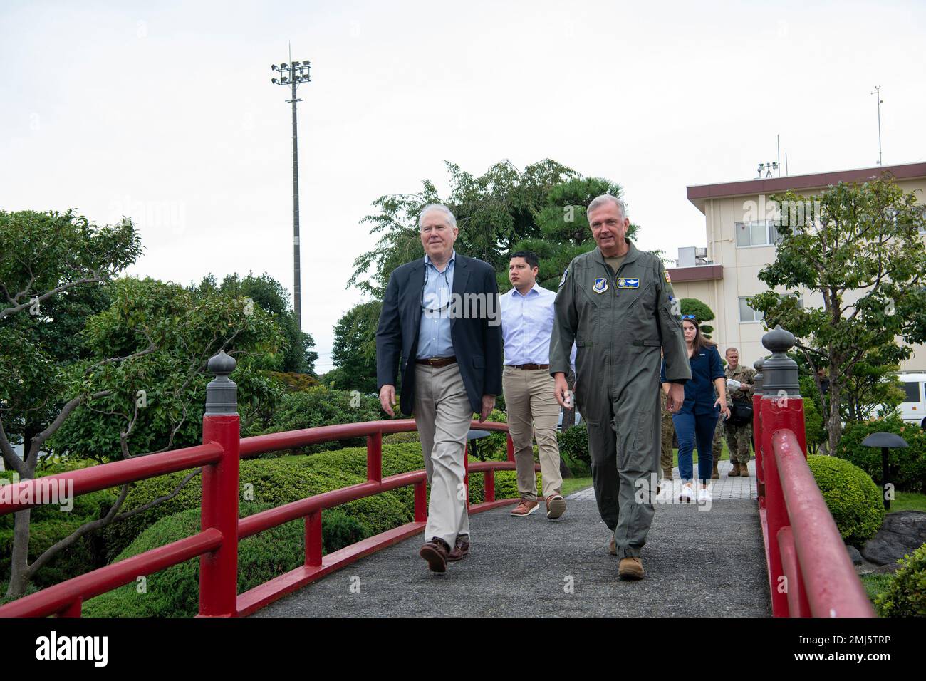 Secretary of the Air Force Frank Kendall, left, and Lt. Gen. Ricky Rupp ...