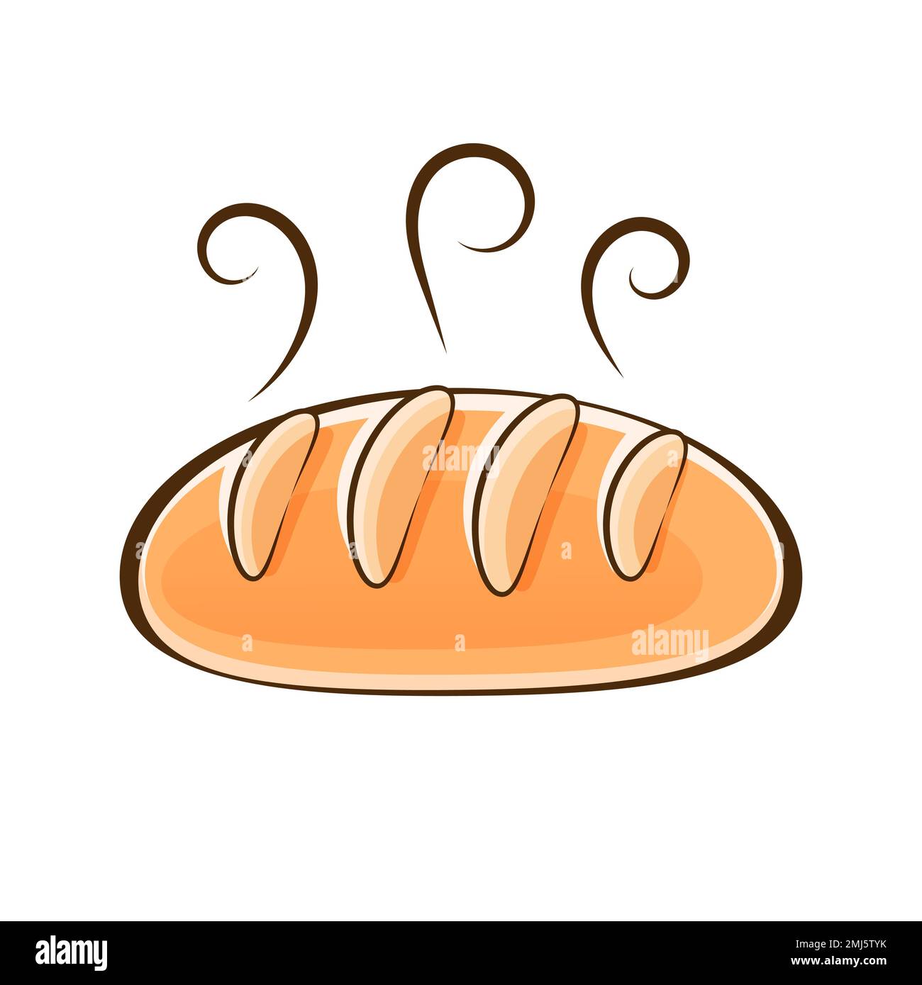 Single baguette icon hi-res stock photography and images - Alamy