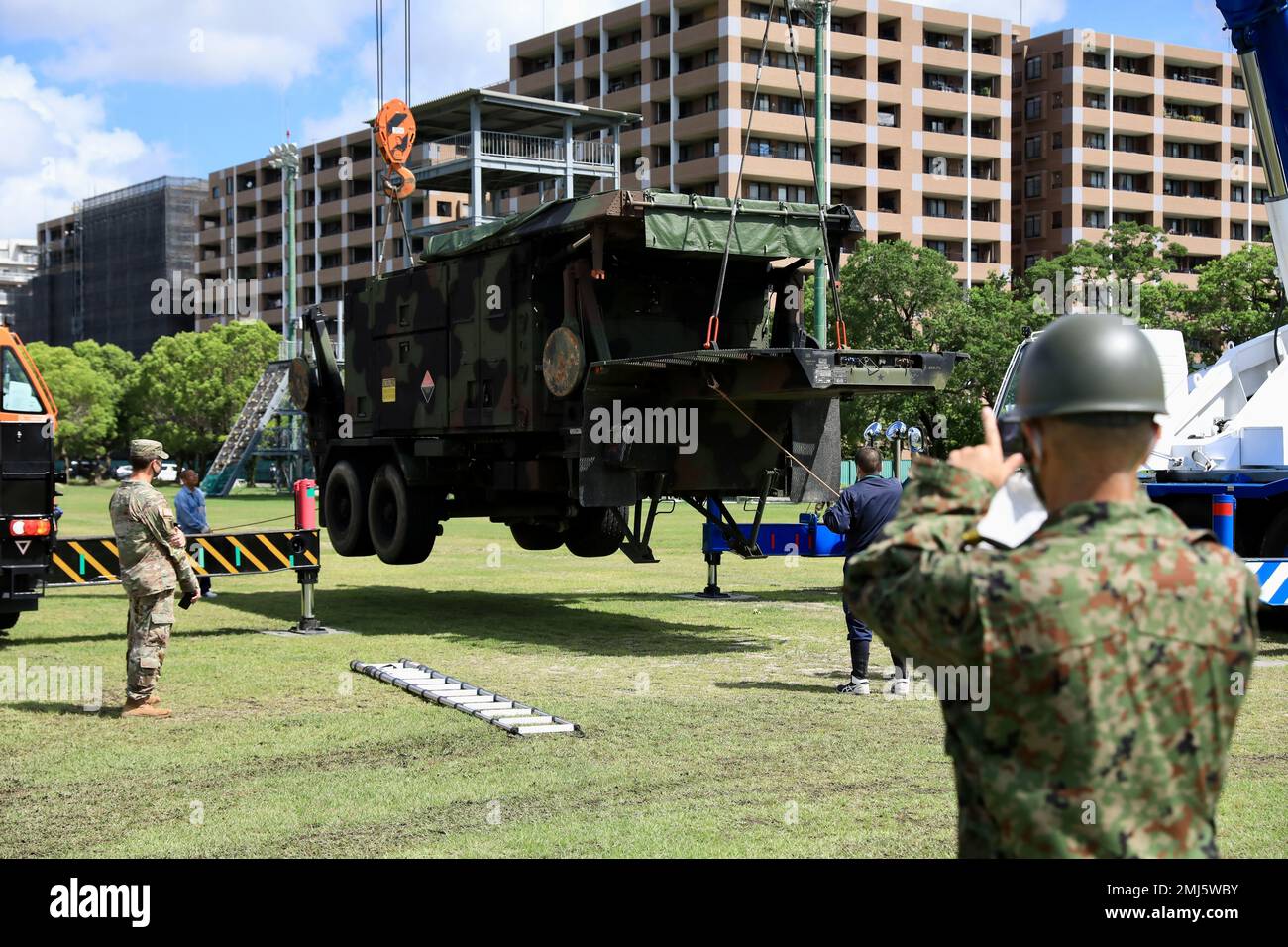Maj. N. Moriyama, 2nd Anti-Aircraft Artillery Brigade, Japan Ground Self-Defense Force ...