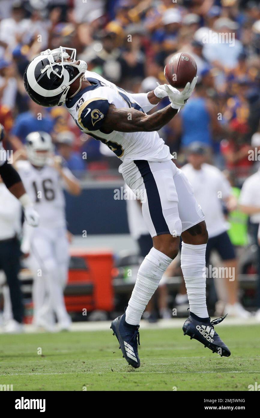 Los Angeles Rams strong safety John Johnson (43) celebrates after an ...