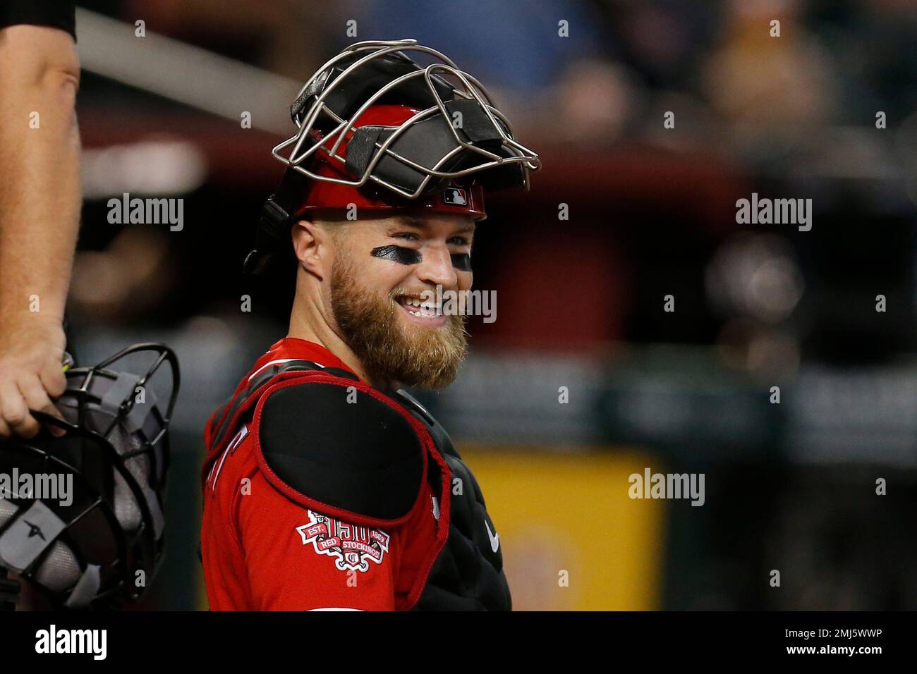 Cincinnati Reds catcher Tucker Barnhart (16) in the first inning during ...