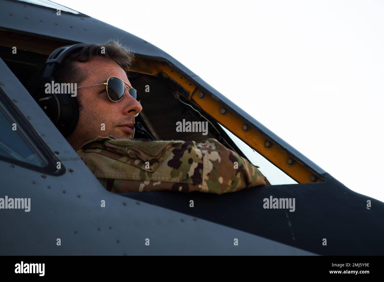 U.S. Air Force Maj. Keegan Reilly, 50th Air Refueling Squadron pilot ...