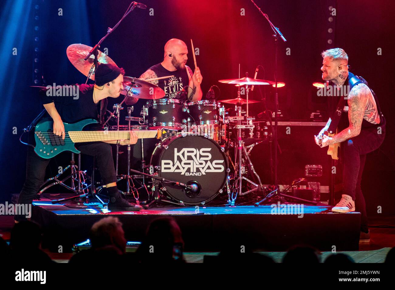 The Kris Barras Band on stage at The Apex Stock Photo - Alamy