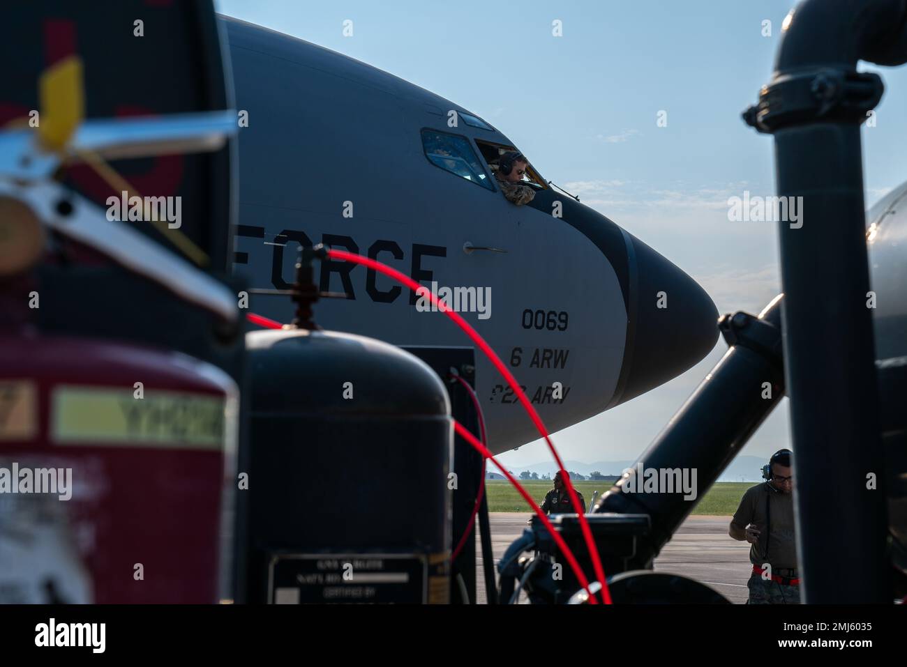 U.S. Air Force Maj. Keegan Reilly, 50th Air Refueling Squadron pilot ...
