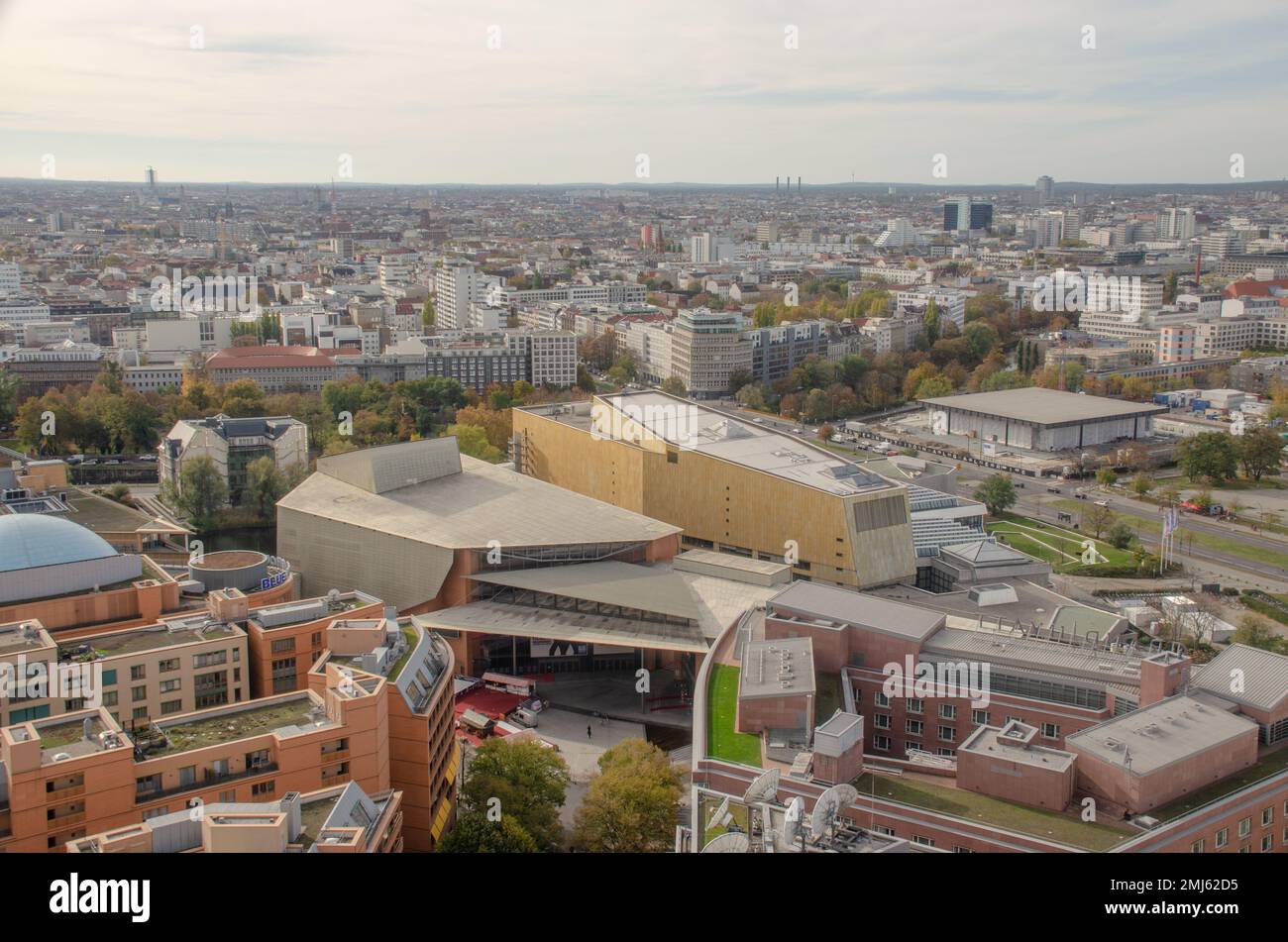 Berlin September 2019: View of a skyscraper on Berlin Mitte Stock Photo ...