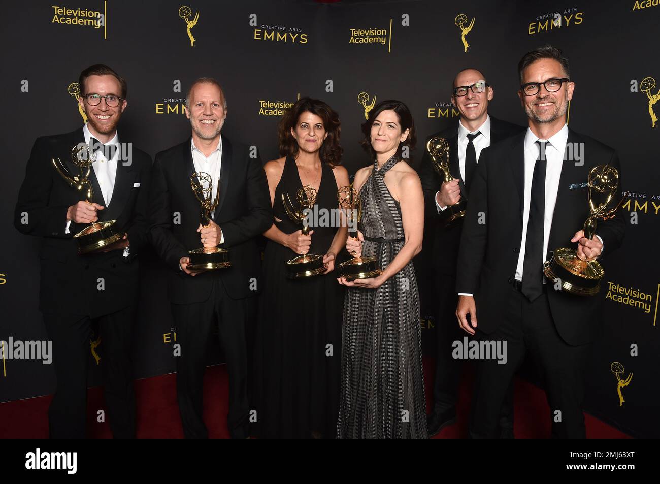 Jonathan Cianfrani, from left, Christopher Collins, Lydia Teneglia ...