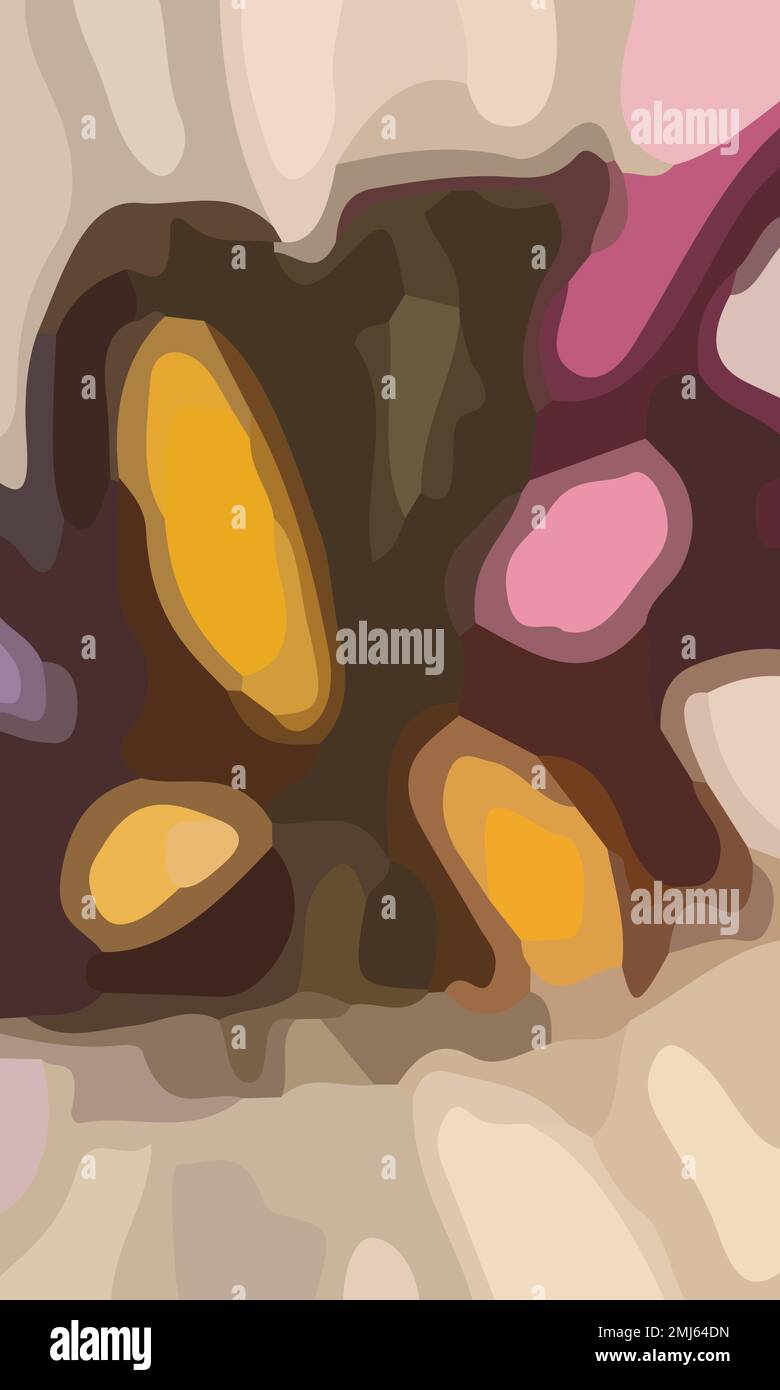 Aesthetic colorful abstract background. Various shapes and unique ...