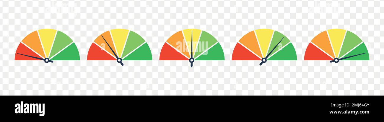 Scale meter with low, high and medium bar. Level risk graph or control ...