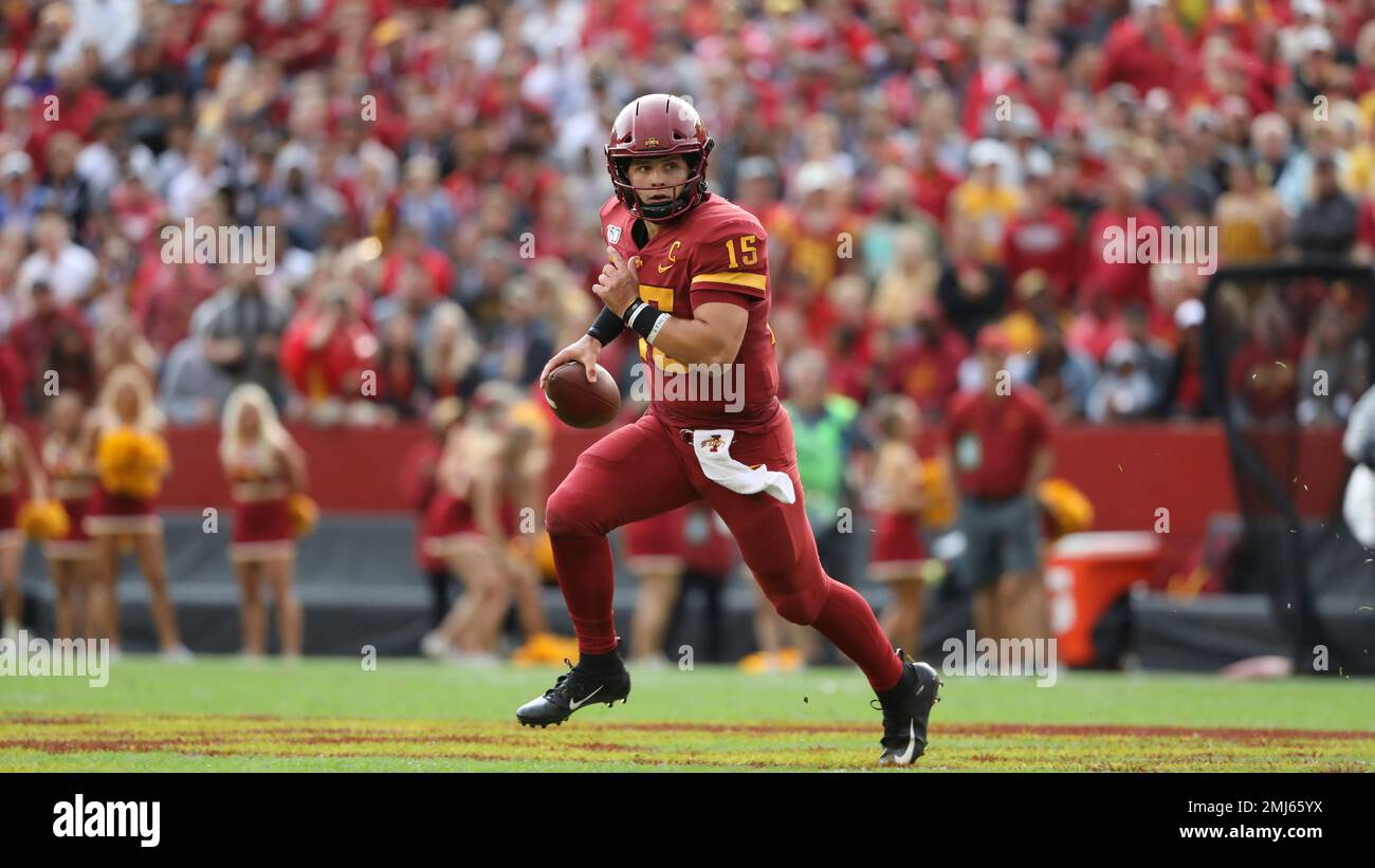 Iowa State quarterback Brock Purdy during an NCAA football game on ...