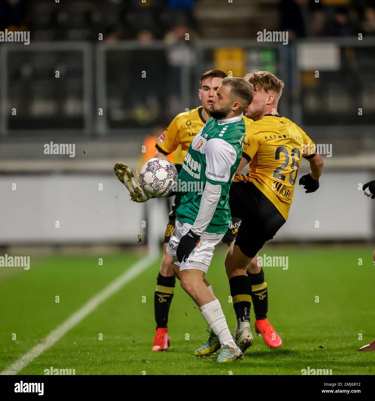 KERKRADE, NETHERLANDS - JANUARY 27: Sahverdi Cetin of FC Dordrecht ...